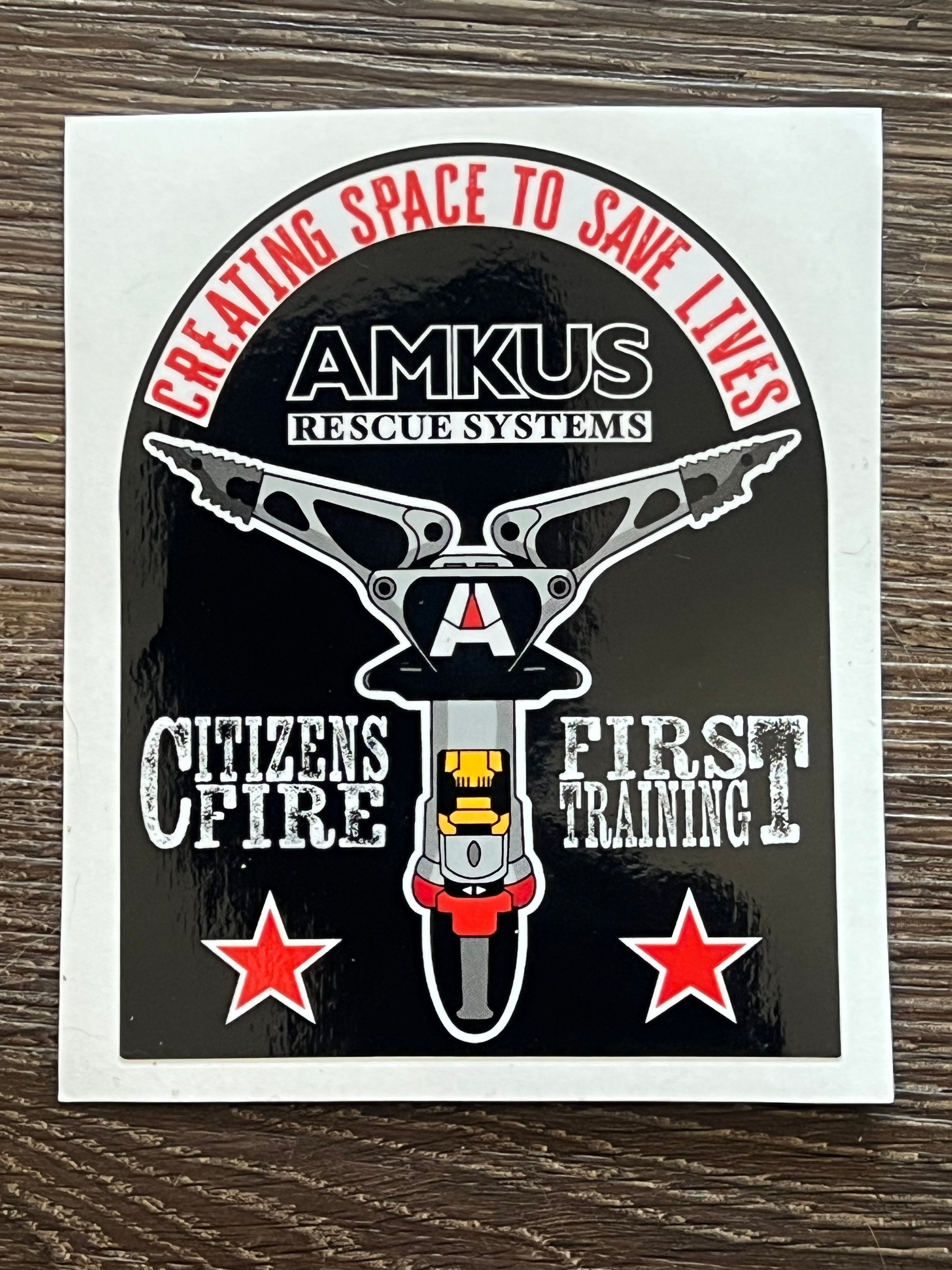 Creating Space To Save Lives 4" Sticker | Citizens First Fire Training